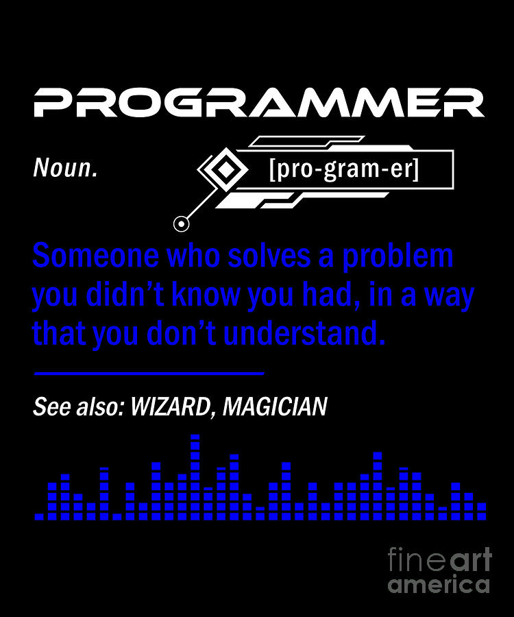 Programmer Definition Coder Developer Computer T Digital Art By Thomas Larch Fine Art America