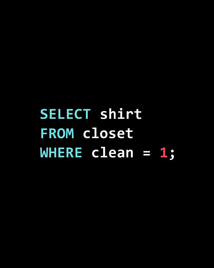 Programmer Gift SQL Query Digital Art by EQ Designs | Fine Art America