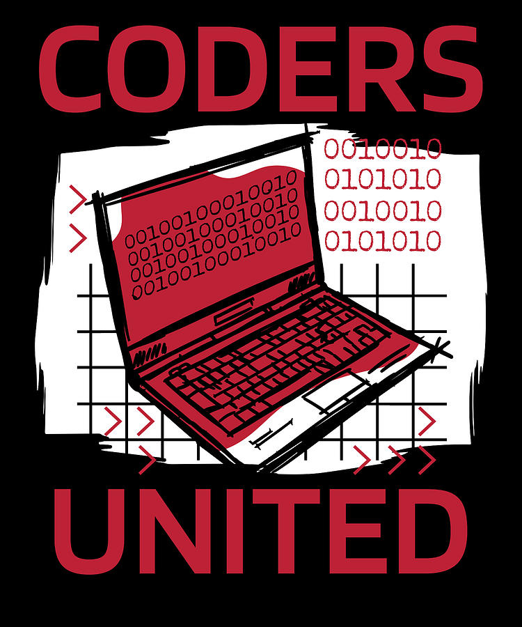 Programmer Laptop Coder Software Programming Coding Digital Art By Crazy Squirrel Fine Art