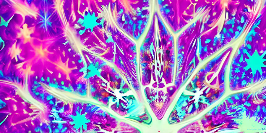Psychedelic Flake Digital Art by Cindy's Creative Corner - Fine Art America