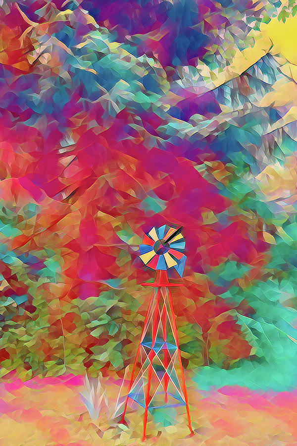 Psychedelic Windmill Photograph by Robert Tubesing - Fine Art America