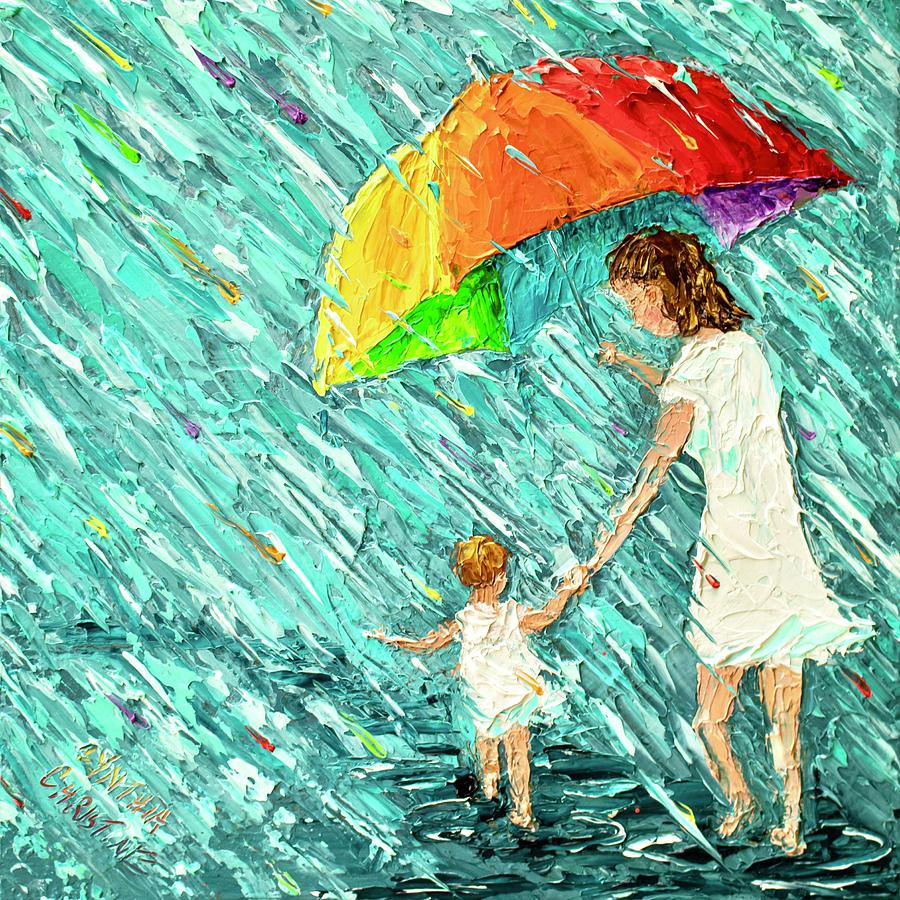 Puddle Jumping No 12 Painting by Cynthia Christine | Fine Art America