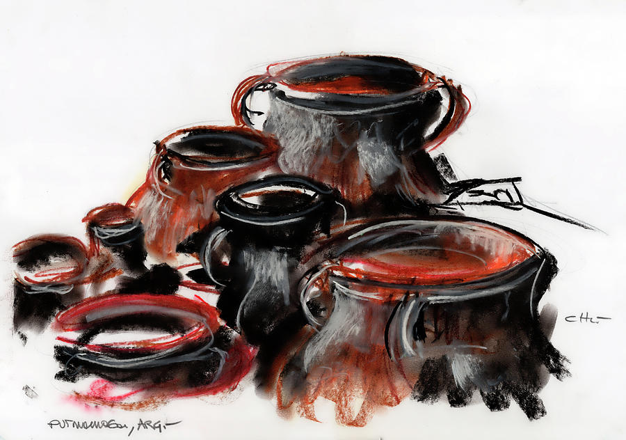 Purmamarca, Argentina 03 Drawing by Chelo Leyria - Fine Art America