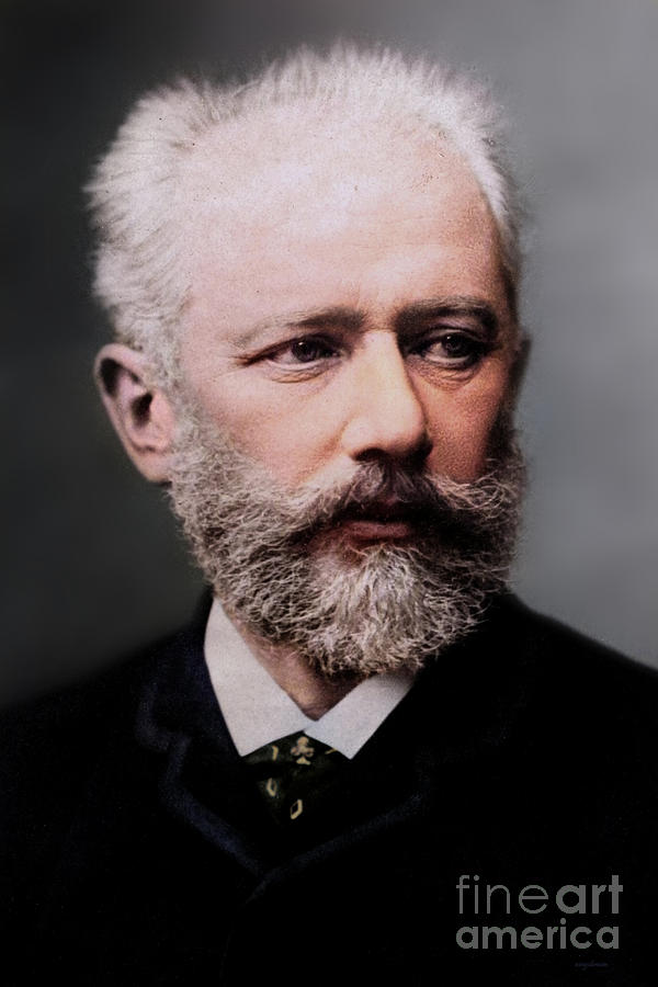 Pyotr Ilyich Tchaikovsky Colorized 20211222 Photograph by Wingsdomain ...