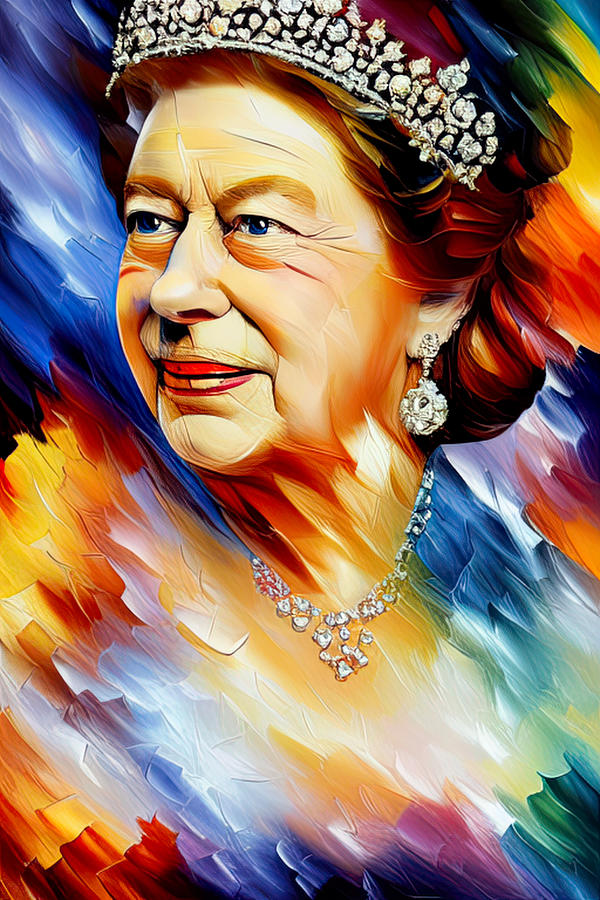 Queen Elizabeth Ii Tribute Portrait 3 Digital Art By Yury Malkov Fine