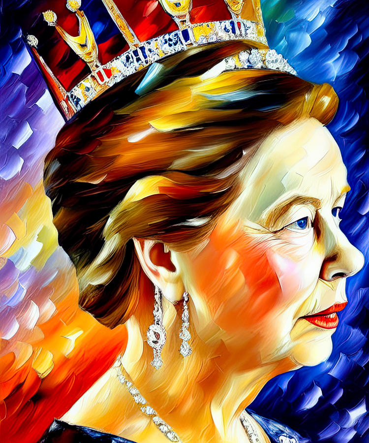 Queen Elizabeth Ii Tribute Portrait 5 Digital Art By Yury Malkov Pixels