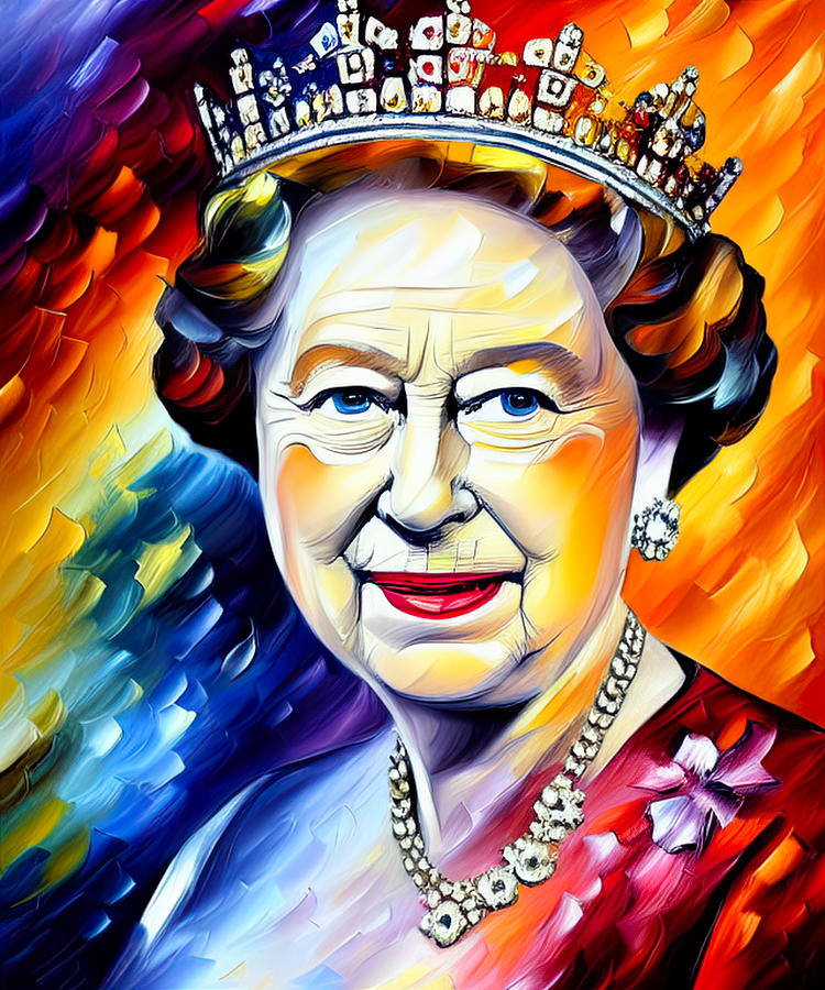 Queen Elizabeth Ii Tribute Portrait 6 Digital Art By Yury Malkov Pixels