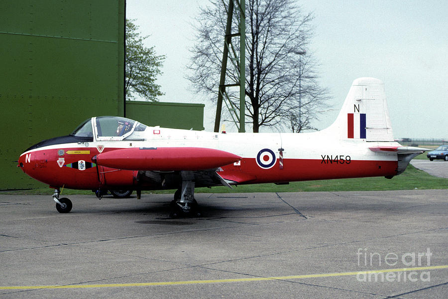 RAF Central Flying School Hunting Jet Provost T.3A XN459/N in 1990 ...