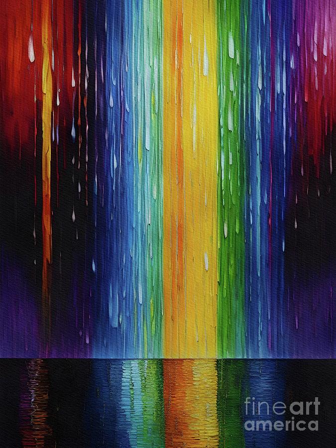 Rainbow Edge Painting by Esoterica Art Agency - Pixels Merch