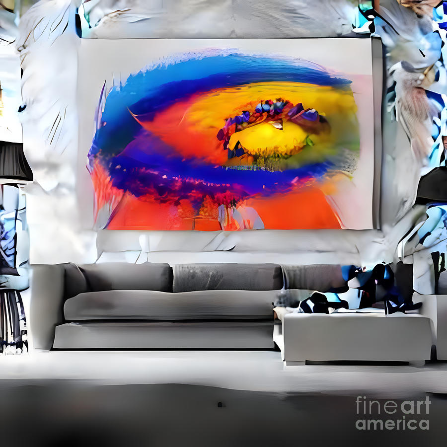 Rainbow Explosion Painting by Caleb Ongoro - Pixels