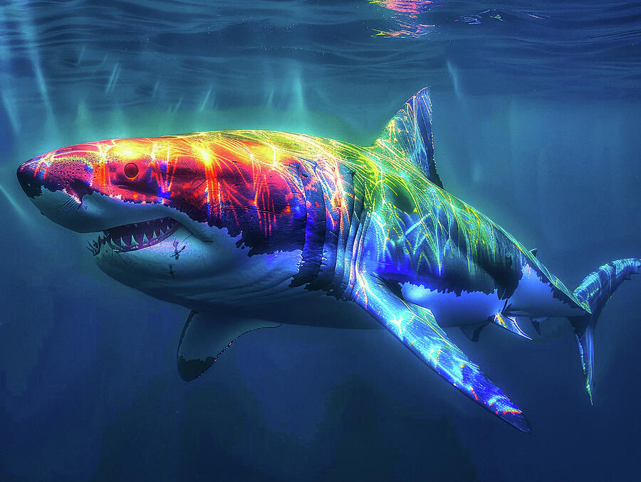 Rainbow Shark Digital Art by Garry Gay - Fine Art America
