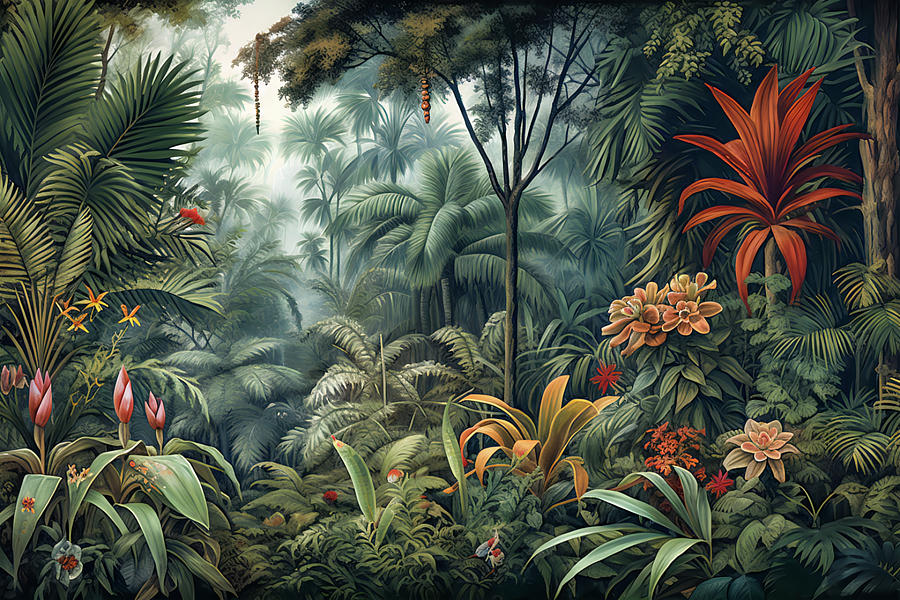 Rainforest Digital Art by Maj KI - Fine Art America