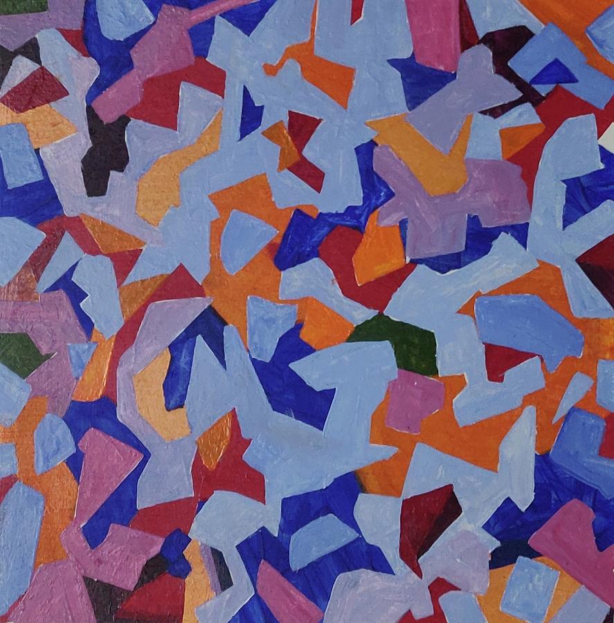 Random pieces Painting by Umesh Pandey - Fine Art America