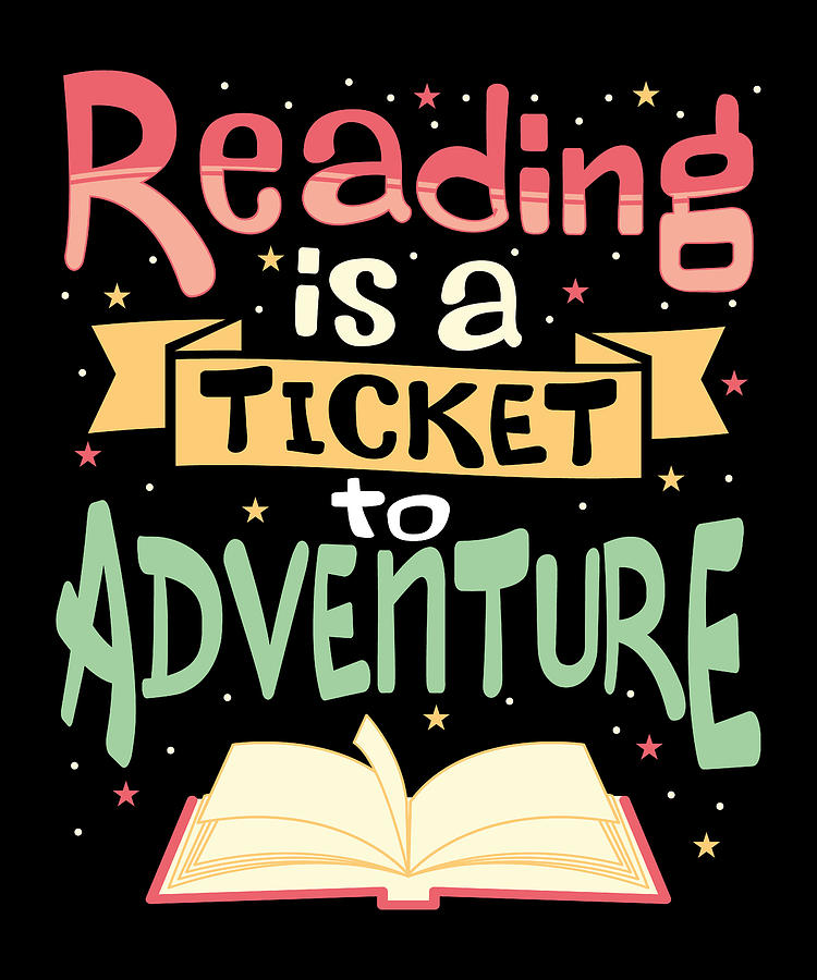 Reading is a Ticket to Adventure Digital Art by Dexter Apolonio | Pixels
