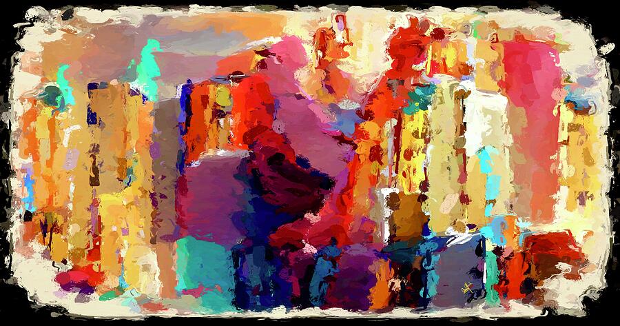 Rectangular Abstract Painting by Anas Afash - Fine Art America