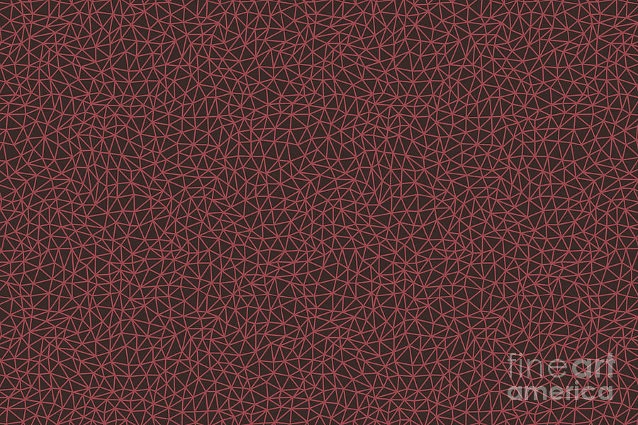 Red and Brown Triangle Shape Pattern 2021 Color of the Year Passionate ...