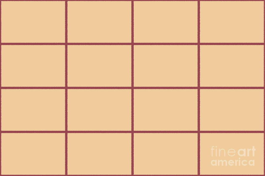 Red and Pastel Peach Abstract Check Line Pattern HGTV 2021 Color of the ...