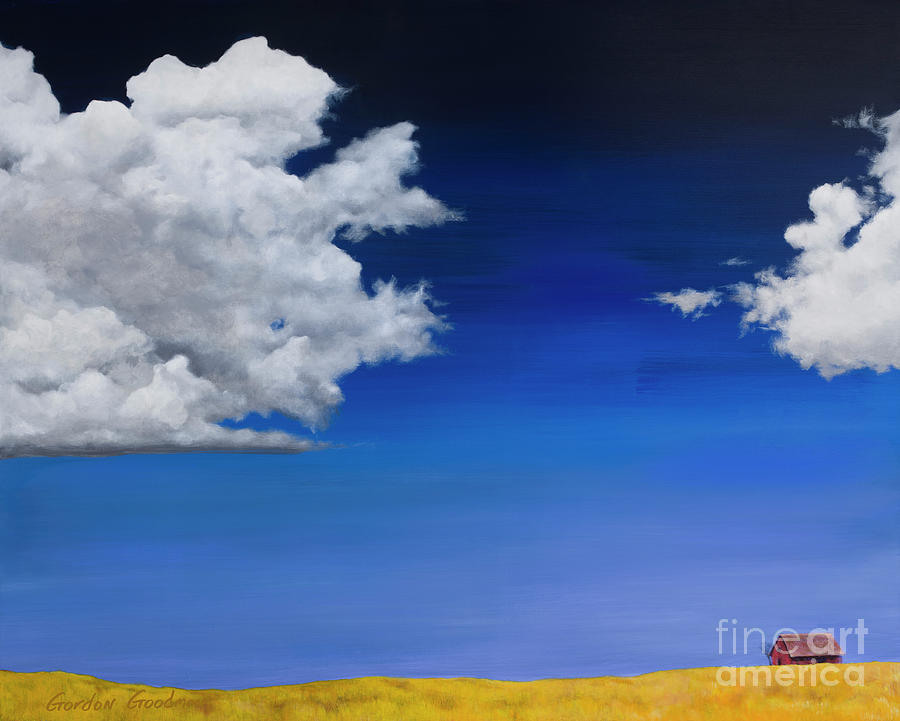 Red Barn Painting by Gordon Goodman - Pixels