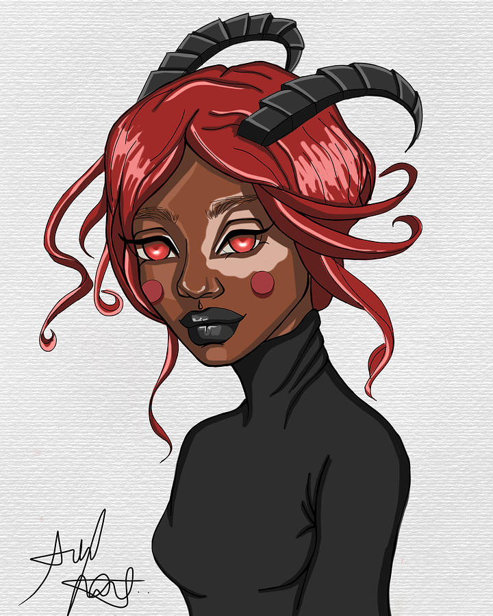 Red devil Digital Art by Samiat Ibrahim - Fine Art America