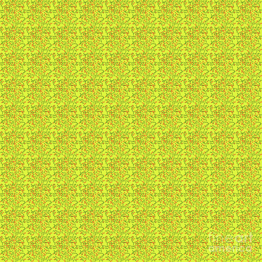 Red Flower Complex Pattern Digital Art by James McCormack - Fine Art ...