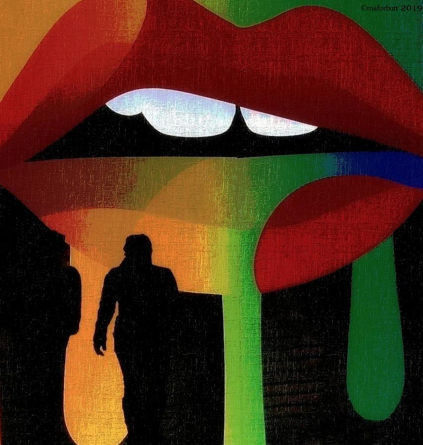 Red Lips Digital Art by Margaret Forbutt - Fine Art America