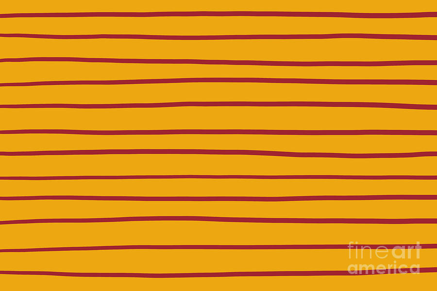 Red Orange Thin Stripe Pattern 2021 Color of the Year Satin Paprika and ...