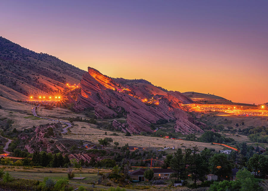 Red Rocks Park and Amphitheatre Photograph by Justin Alber - Pixels