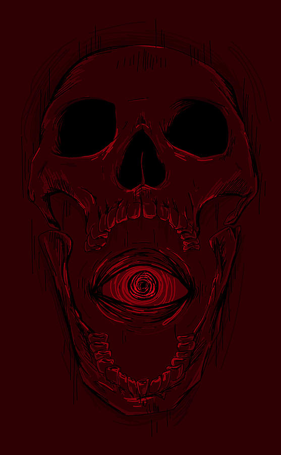 Red Skull Digital Art by Maddison Rice - Fine Art America