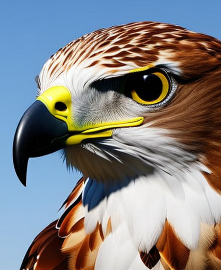 Red-tailed Hawk Digital Art by Robert Lancione - Fine Art America