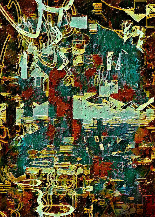 Reflecting pond abstract Digital Art by Silver Pixie - Fine Art America