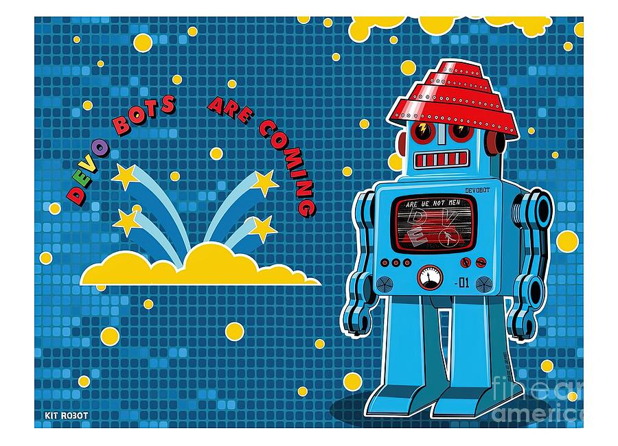 Rem Bot 008 Painting by Lee Jasmine - Fine Art America