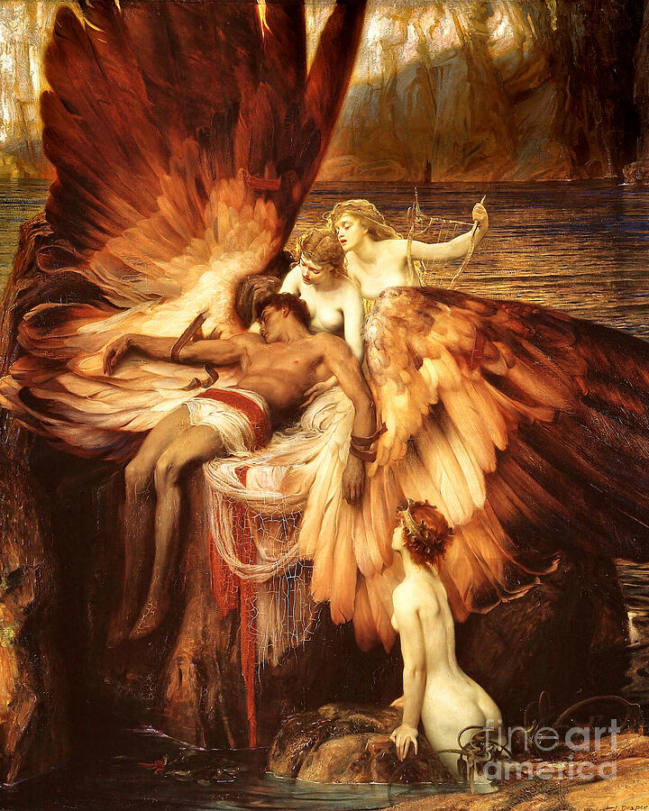 Remastered Art The Lament for Icarus by Herbert James Draper 20241110 by Herbert James Draper