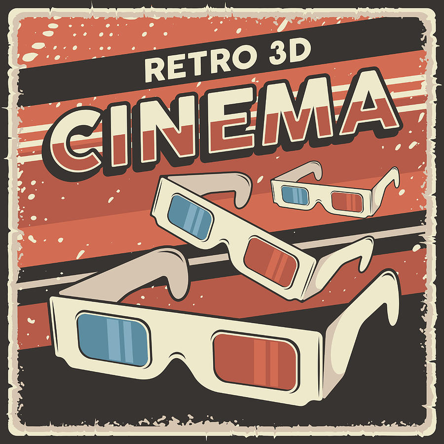 Retro Cinema 3D Digital Art by Riza Ldi - Fine Art America