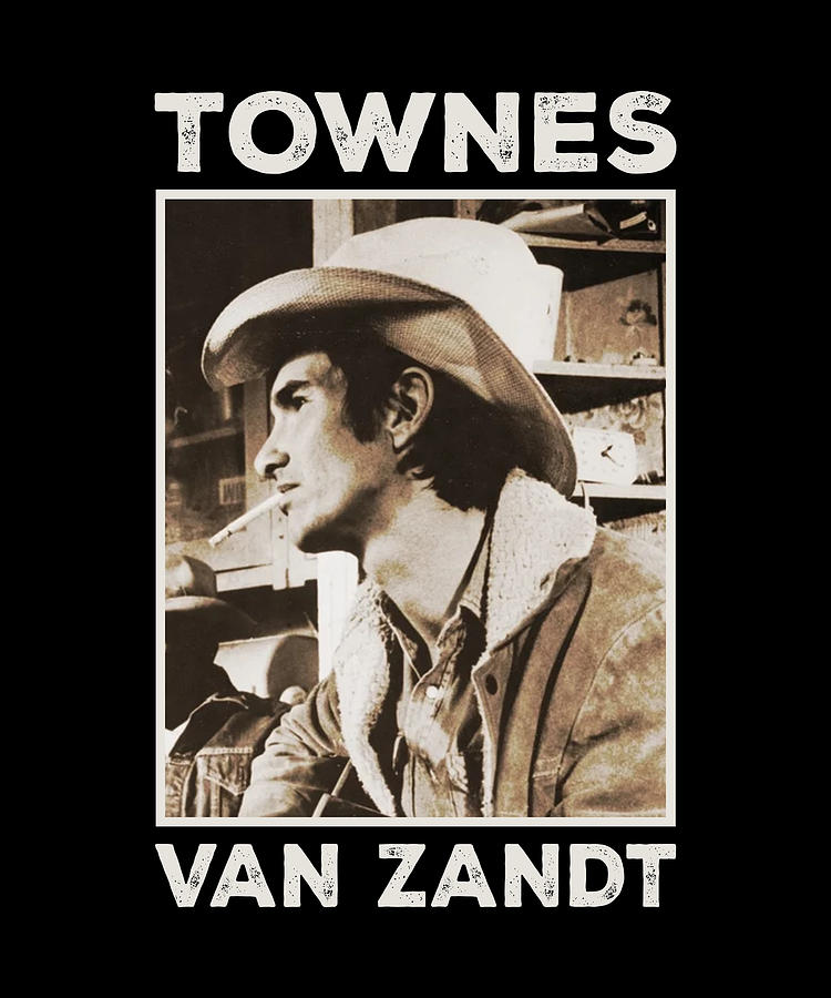 Retro Outlaw Townes Van Zandt Fan Art Digital Art by Roya Steward - Fine Art America