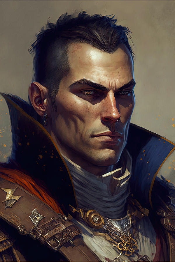 Revan Castiel, the Inquisitor, 02 Painting by AM FineArtPrints - Fine Art America