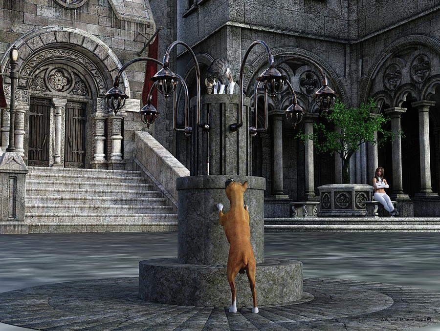 Rex - Leave That Cat Alone Digital Art by Michael Wimer - Fine Art America