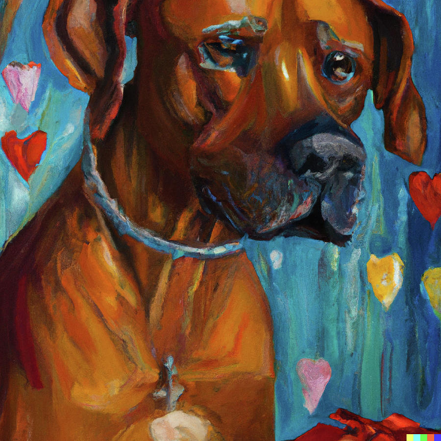 Rhodesian Ridgeback Digital Art by FreshArtCreation - Fine Art America