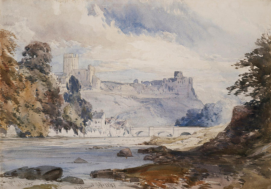 Richmond Yorkshire Painting by William Callow - Fine Art America