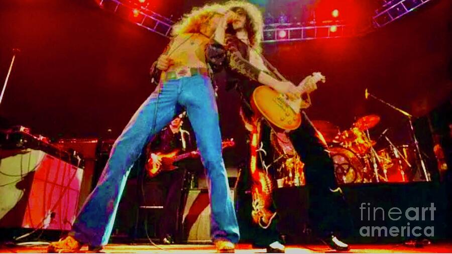 Robert Plant Jimmy Page Photograph by Aziza Del Rosario - Fine Art America