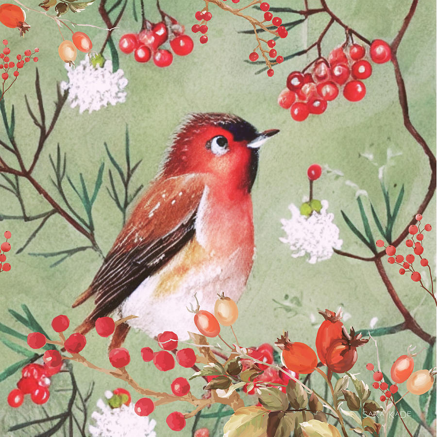 Robin Digital Art by Sara Kade - Fine Art America
