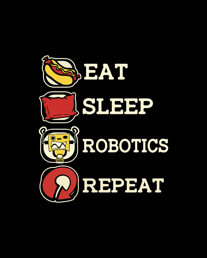 Robotics Ai Artificial Robots Eat. Sleep. Robotics. Repeat. Digital Art ...