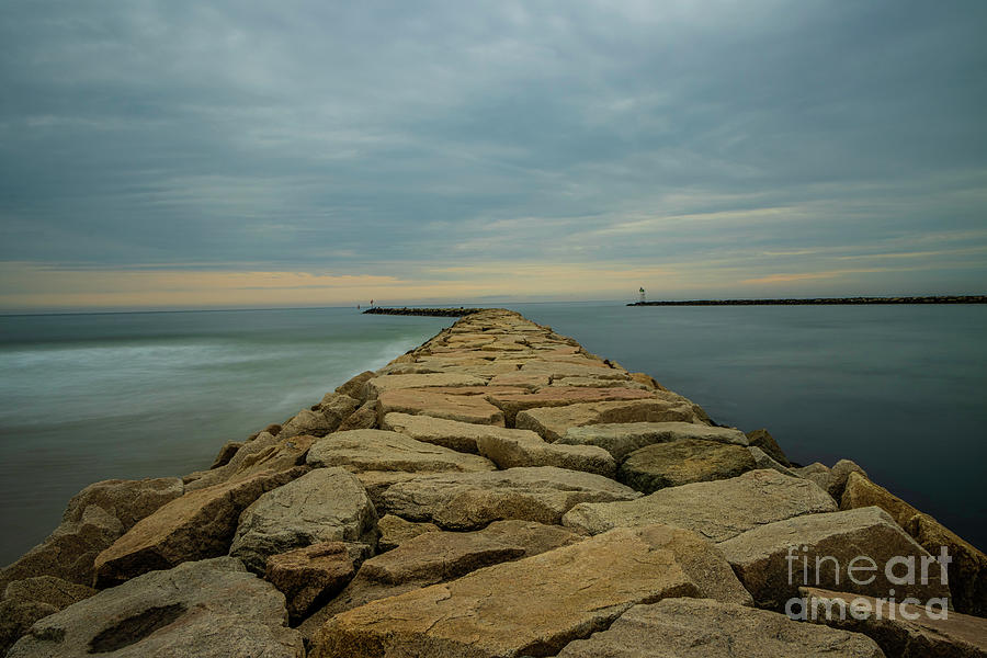 Rock jetty Photograph by Christopher Grayson - Pixels