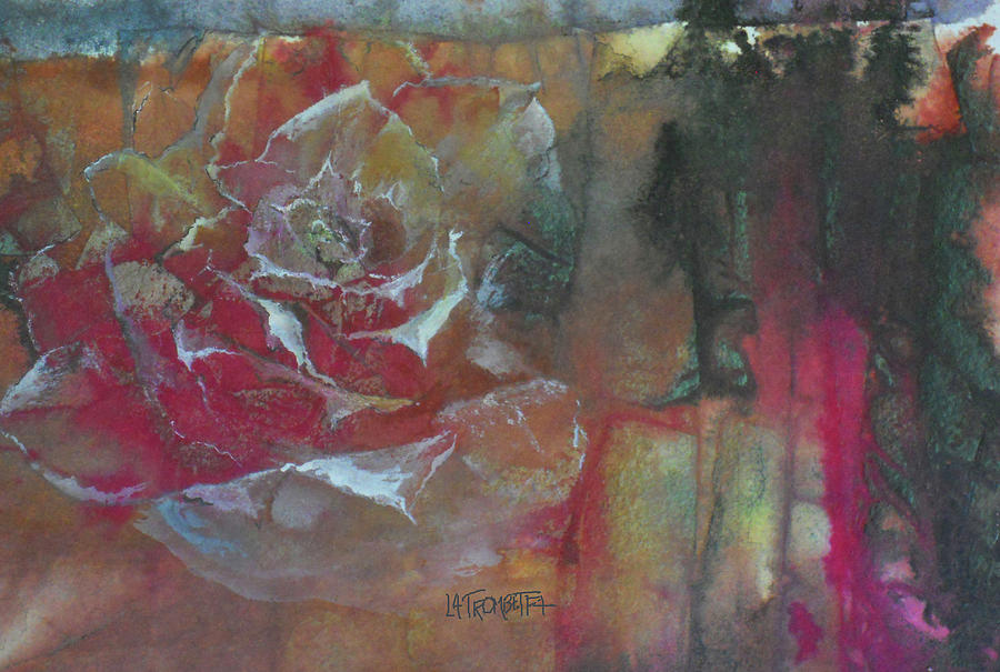 Rock Rose Painting by Lynn Alison Trombetta - Pixels