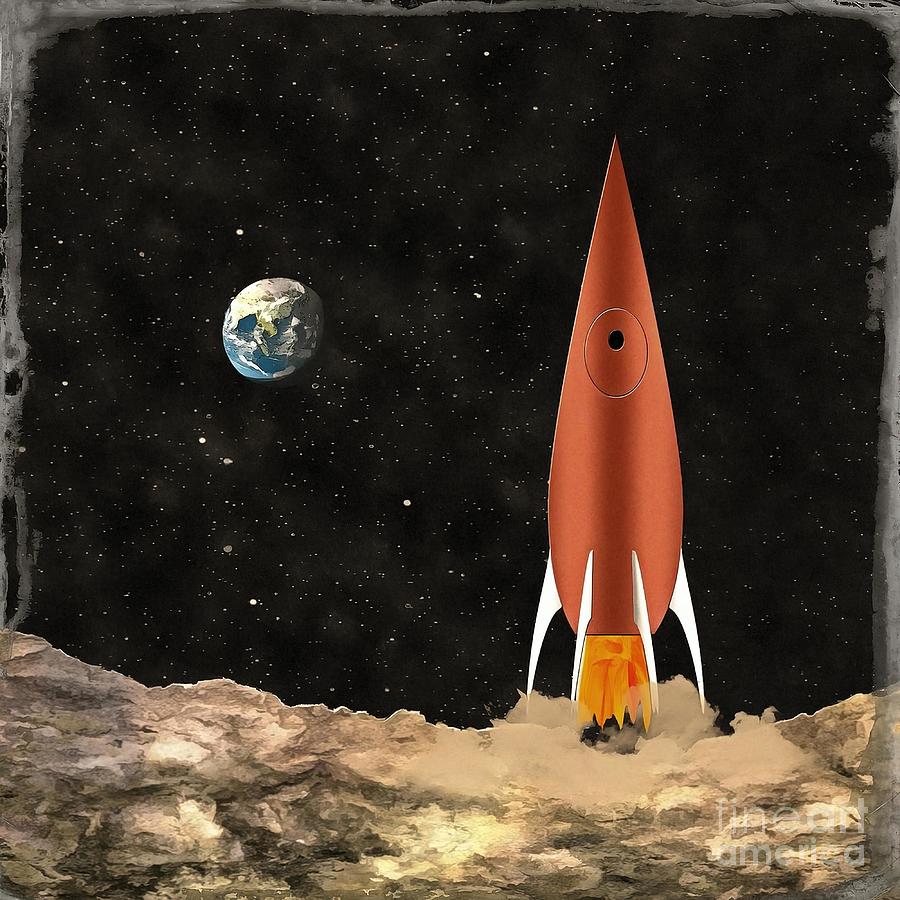 Rocket Painting by Evans Bell - Fine Art America