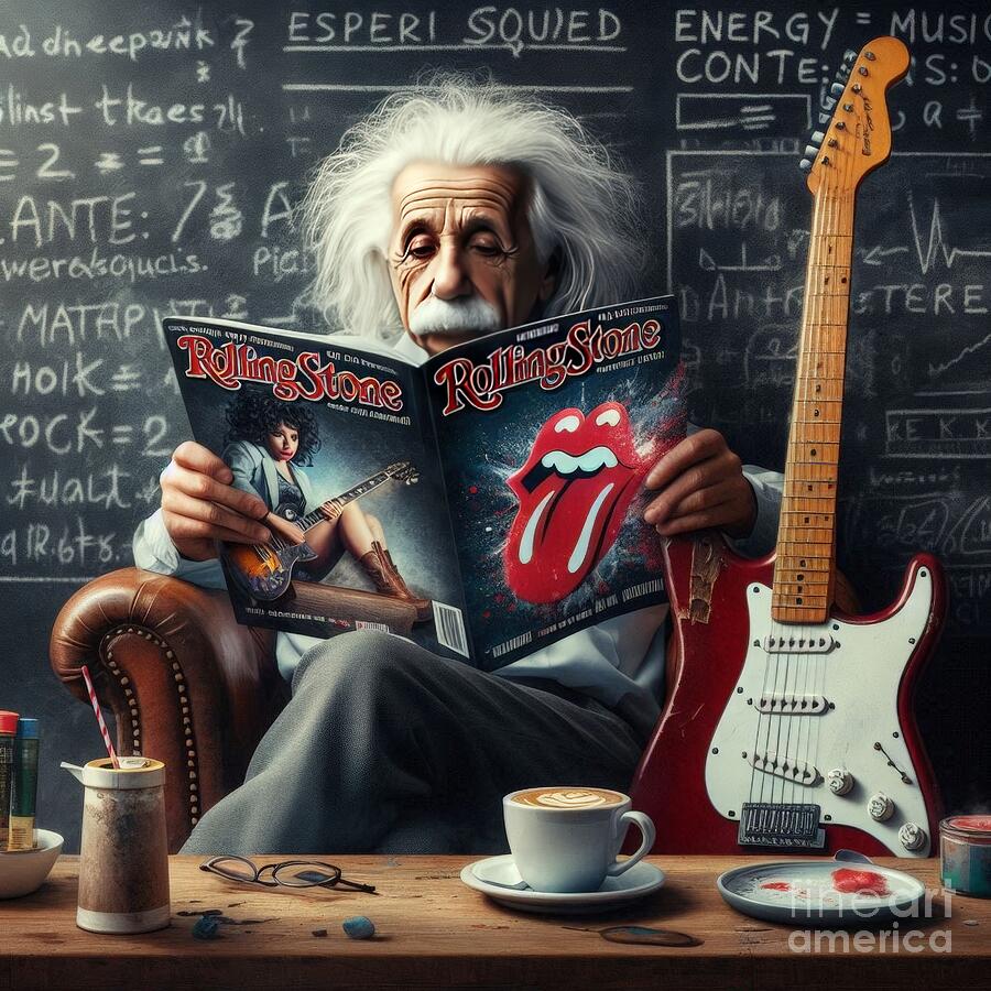 Rocking Einstein 3 GP Digital Art by Bob Christopher - Fine Art America