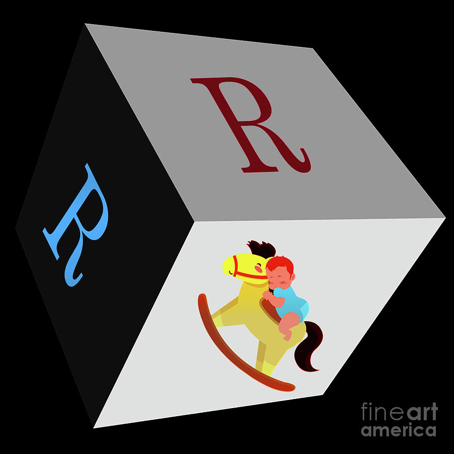 Alphabet Collector Design R Digital Art by Dr Debra Stewart's Gallery ...