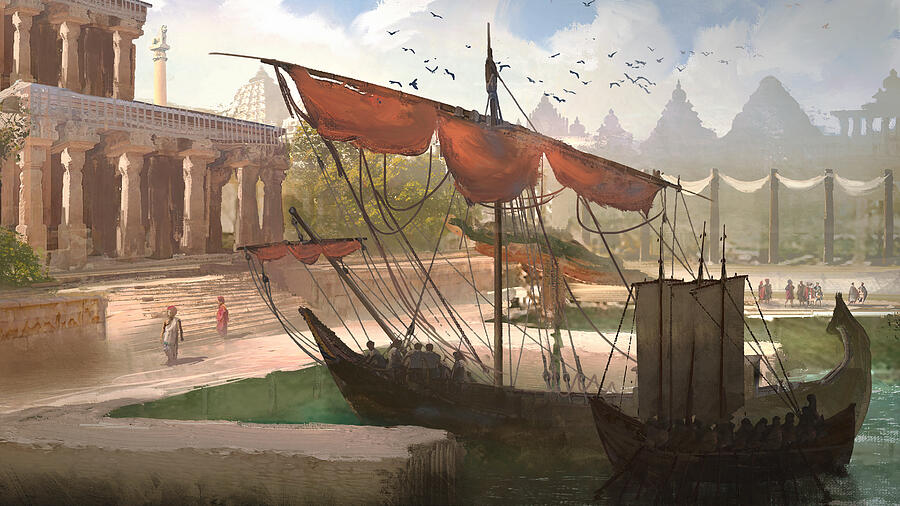 Roman Merchants in India by Joseph Feely