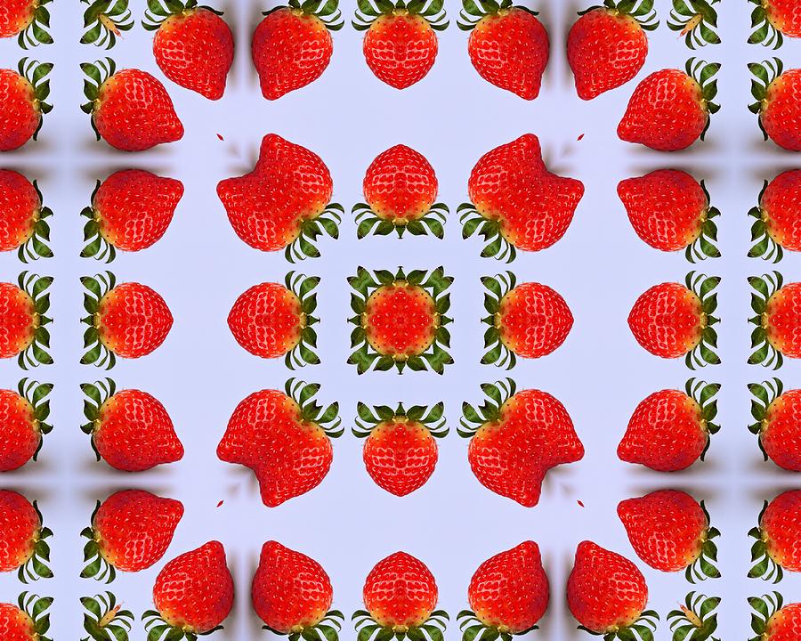Original design and composition - Strawberries Digital Art by Ruth's ...