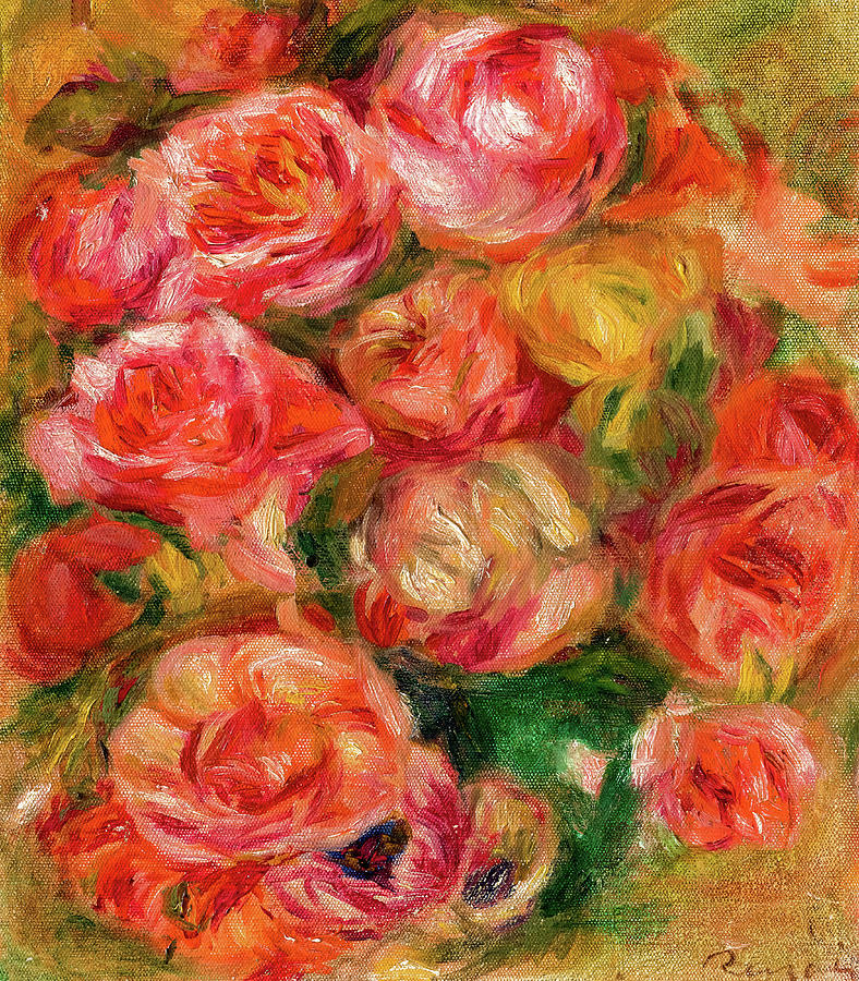 Roses, 1915 Painting by Pierre-Auguste Renoir - Fine Art America