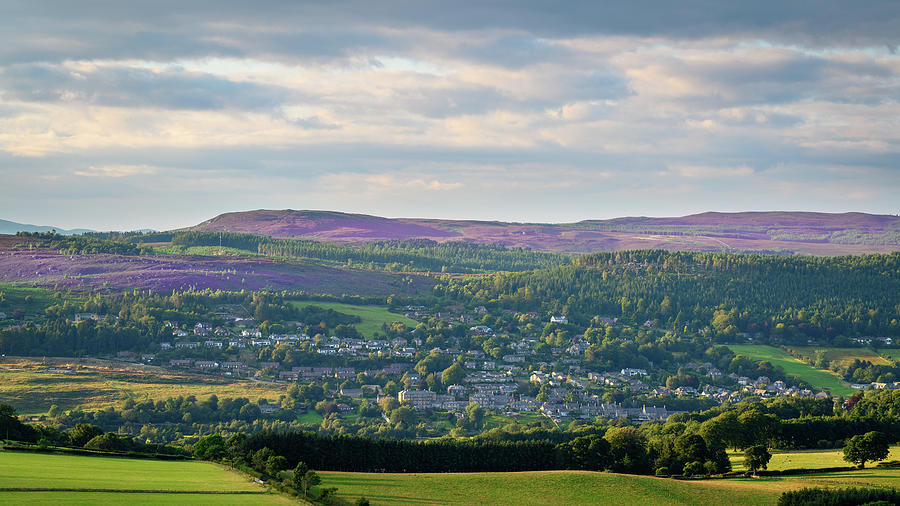 Rothbury Town and Terraces Photograph by David Head - Pixels